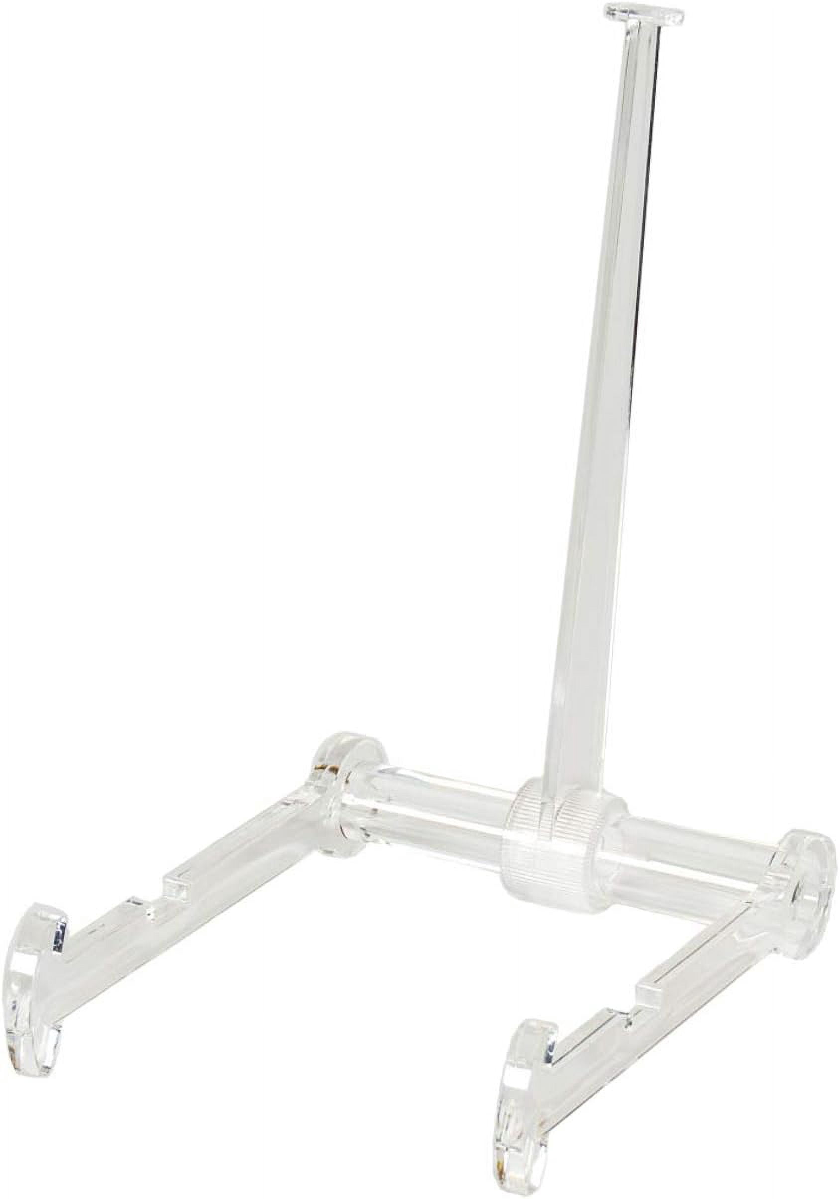 Plate Stand Adjustable Easel, Clear with 6 inch Post, S-6 - Walmart.com