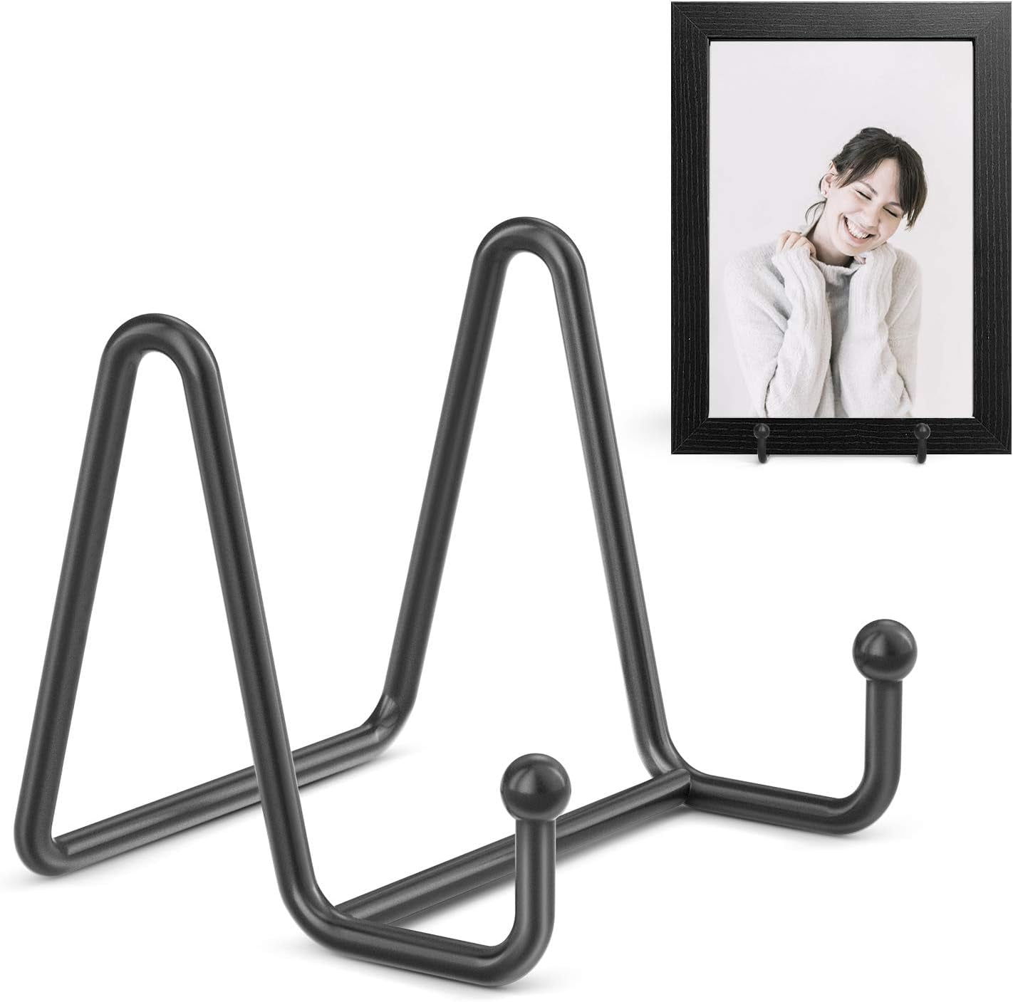 Plate Stands for Display - 6 Inch Stand + Metal Frame holder stand ...