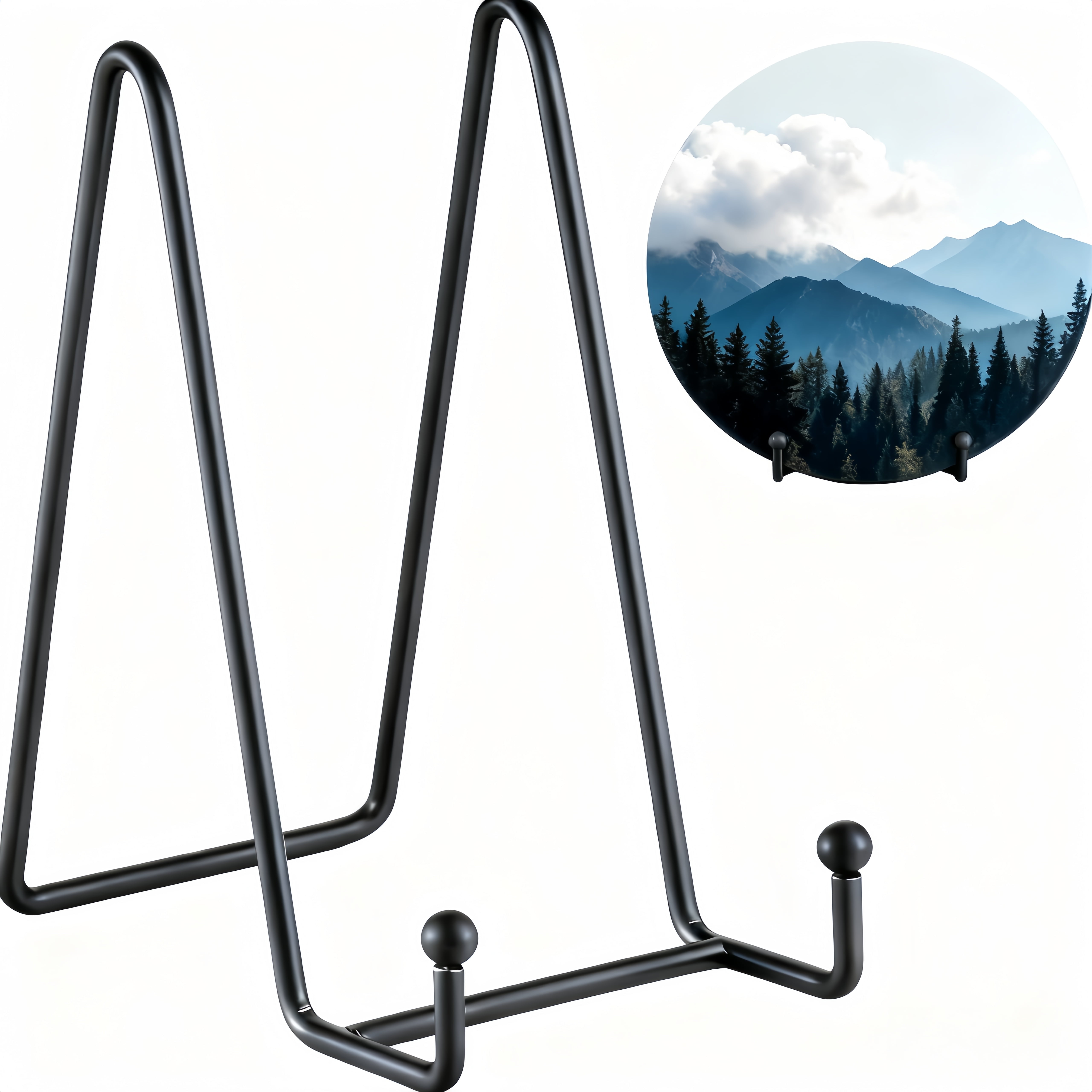 DEKEones, Plate Display Easels, 6 Inch Stand, Metal Frame Holder Set ...