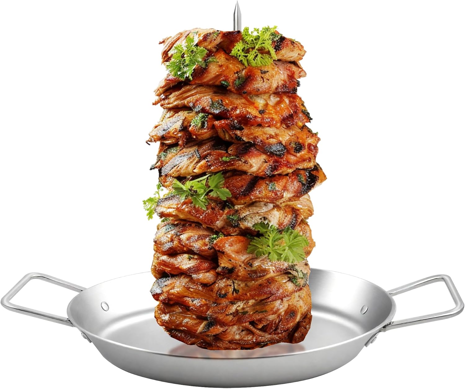 Plate With Skewer, Stainless Baking Steel, Shawarma Machine,With 3 ...