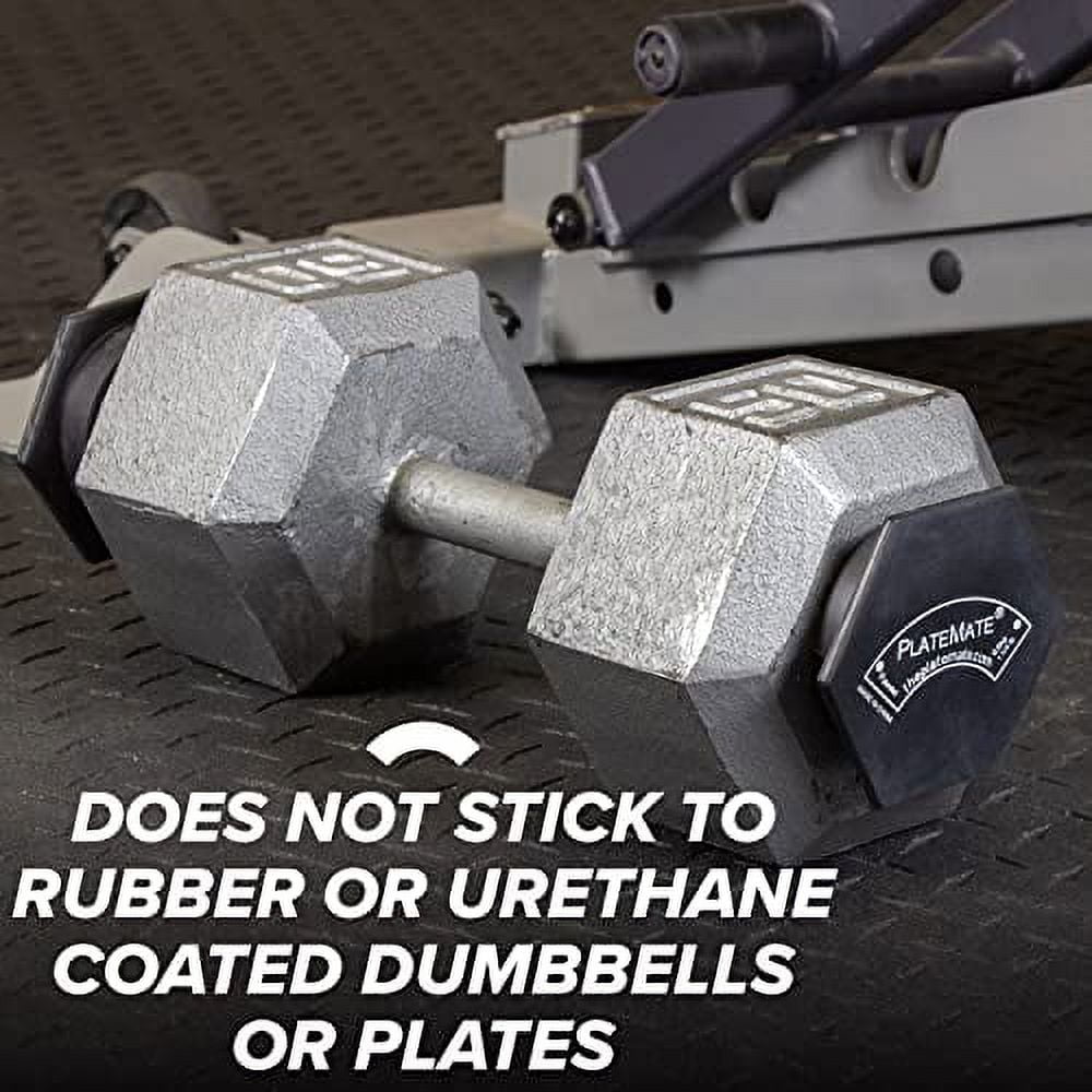 PlateMate Microload Pair 1 1/4 lb. Magnetic Hex Weights (2.5 lb. Set ...