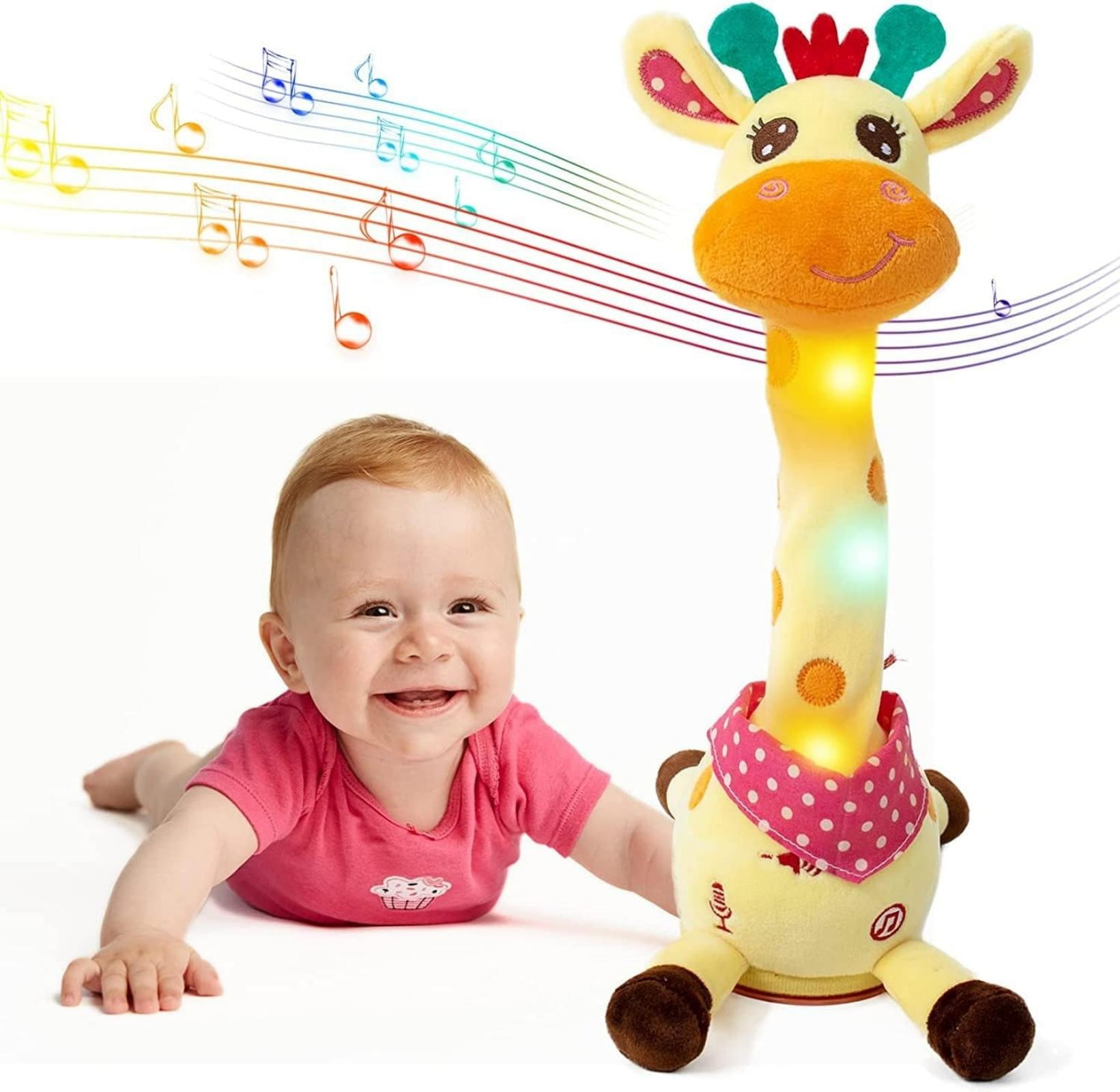 Plateaudoe Musical Giraffe Toy – Sings, Dances & Repeats What You Say ...