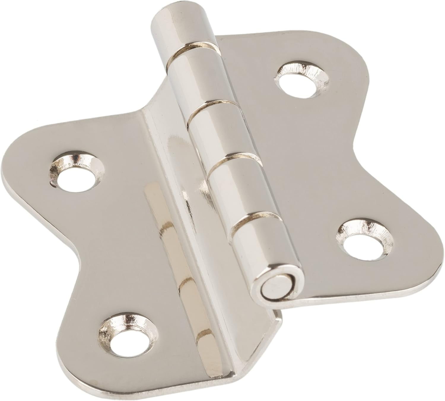 Plated Offset Hoosier Type Butterfly Cabinet Hinges | Pack of 2 ...