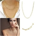 Plated Paperclip Link Chain Necklace For Women Girls（1 PC） - Walmart.com
