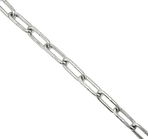 Plated Straight Coil Chain, 0.19" Thickness Weld Steel Chain, Long ...
