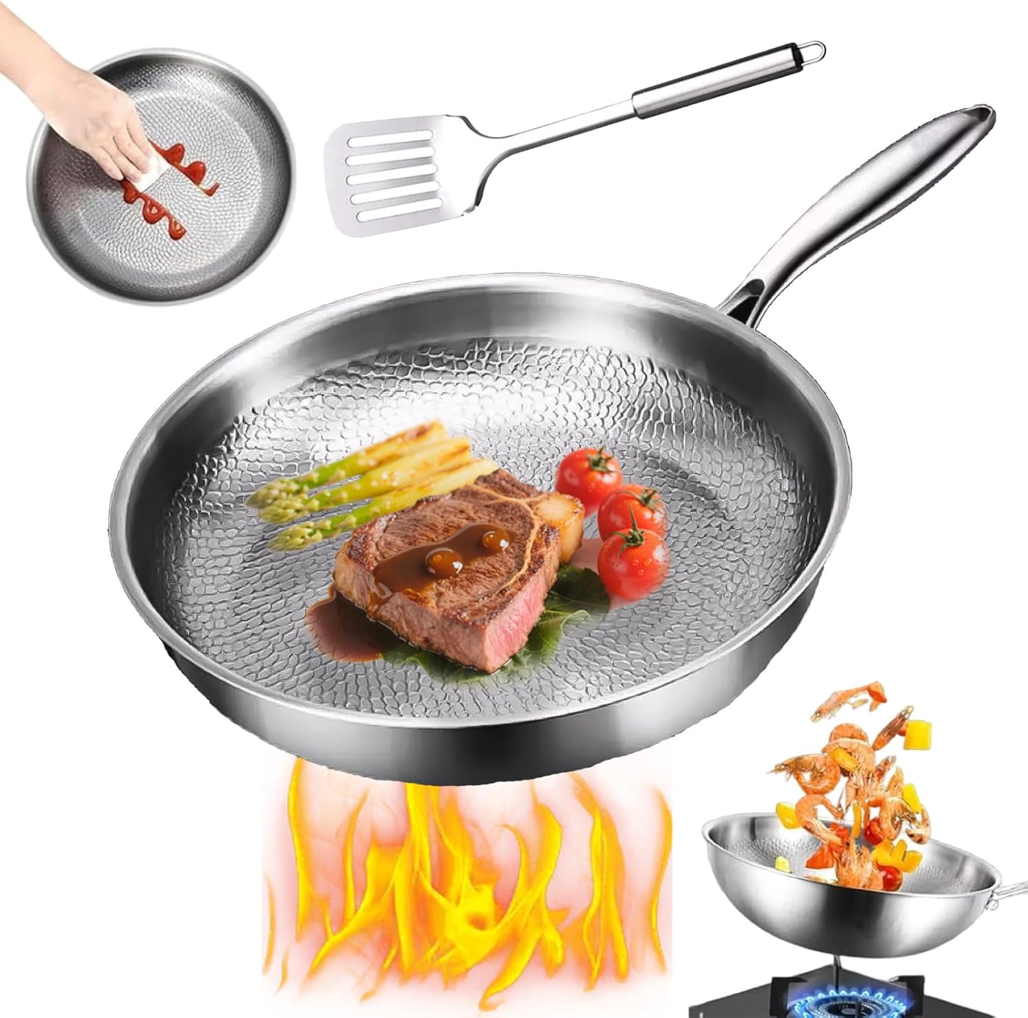 Plateful Titanium Pan with Lid, 12" Plateful Cookware, 100% Pure ...