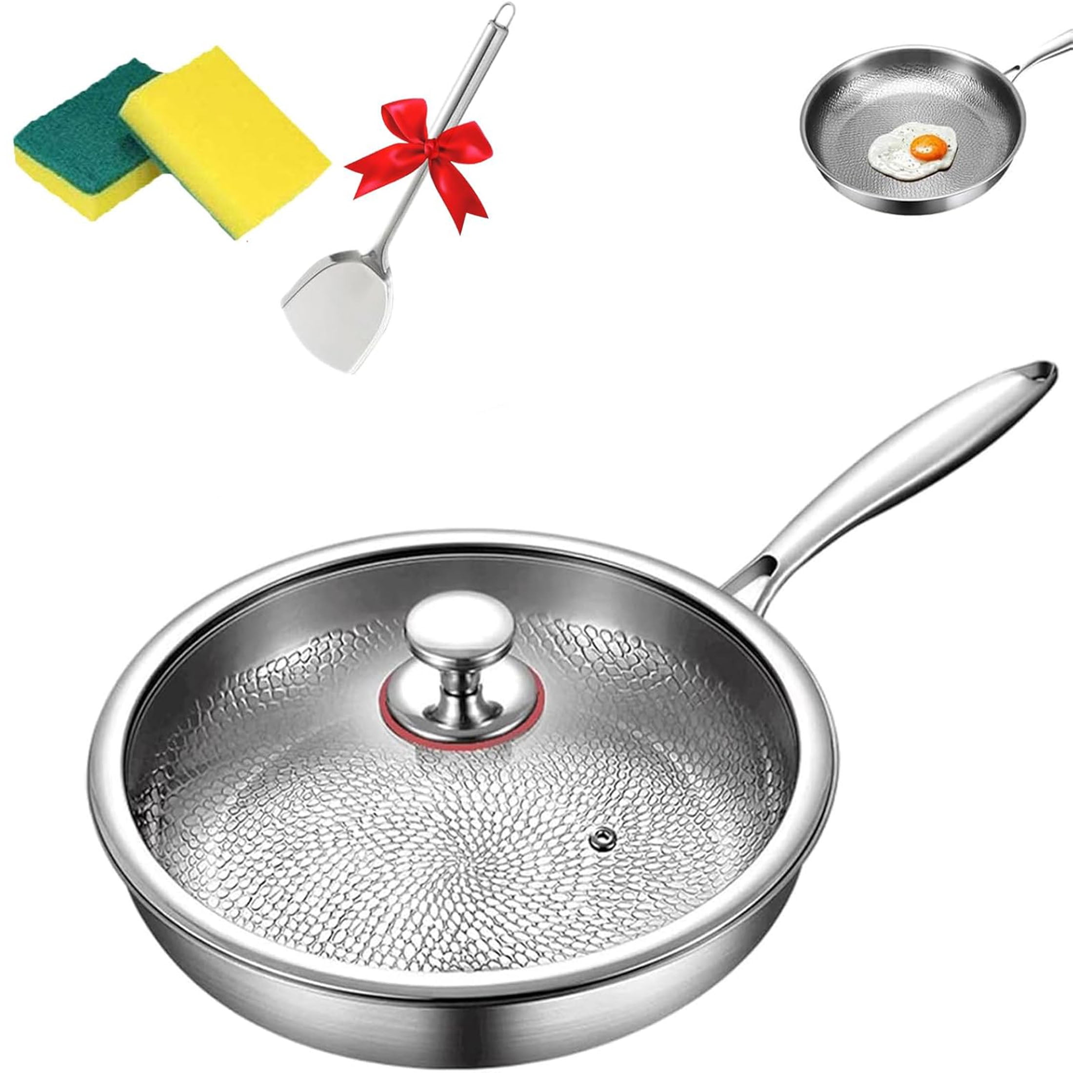 Plateful Titanium Pan with Lid,Titanium Pro Pan,Pletefull Pure Titanium ...