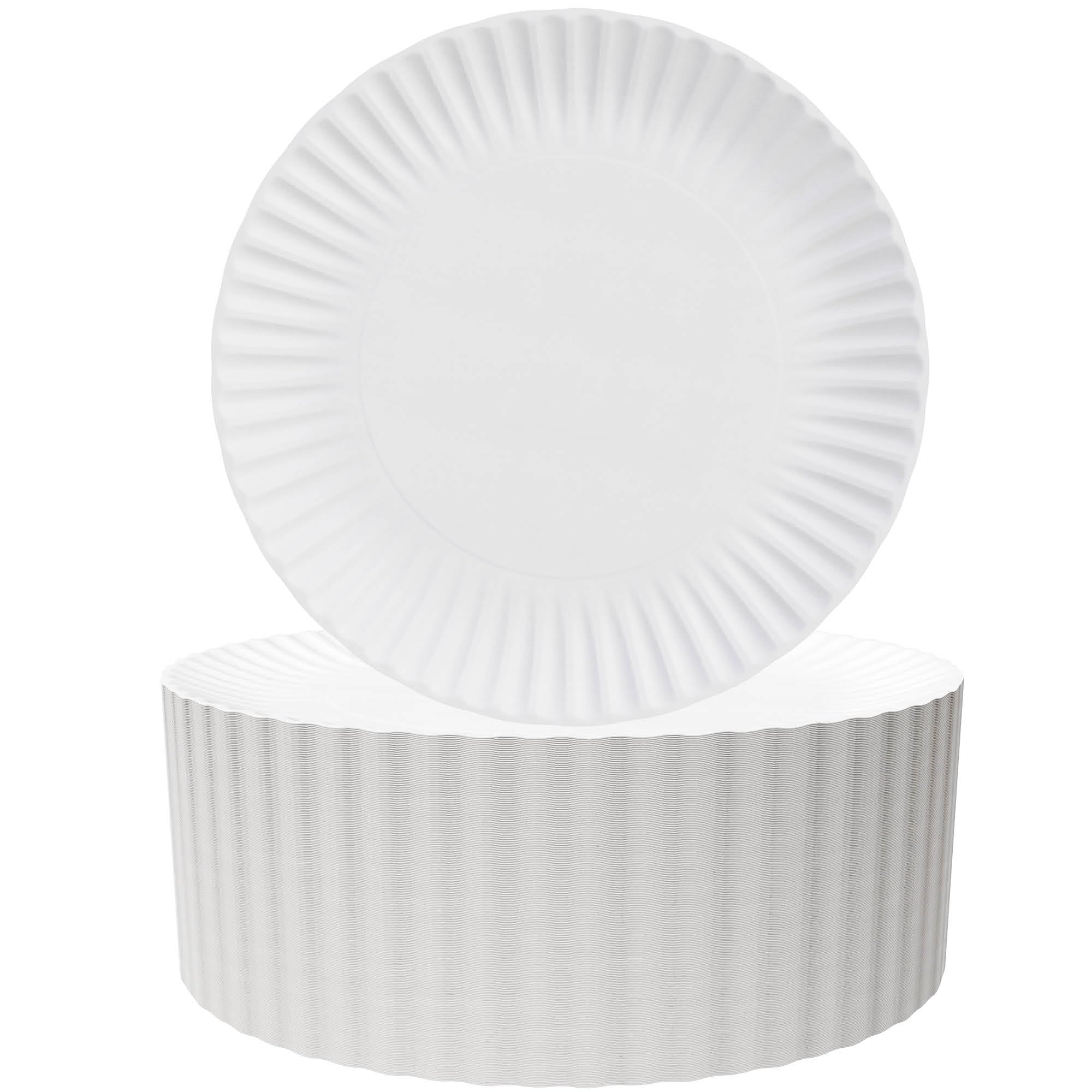 Plates 9 Inch IFF17 Bulk Plates | Party Plates | Uncoated Disposable ...