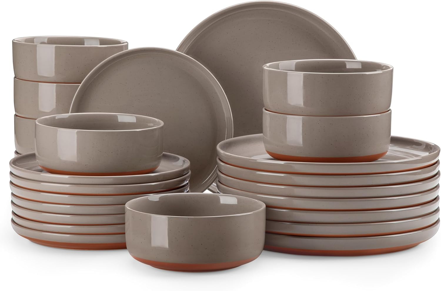 Modern Ceramic Dinnerware Set, 24 Pieces for 8 - Walmart.com