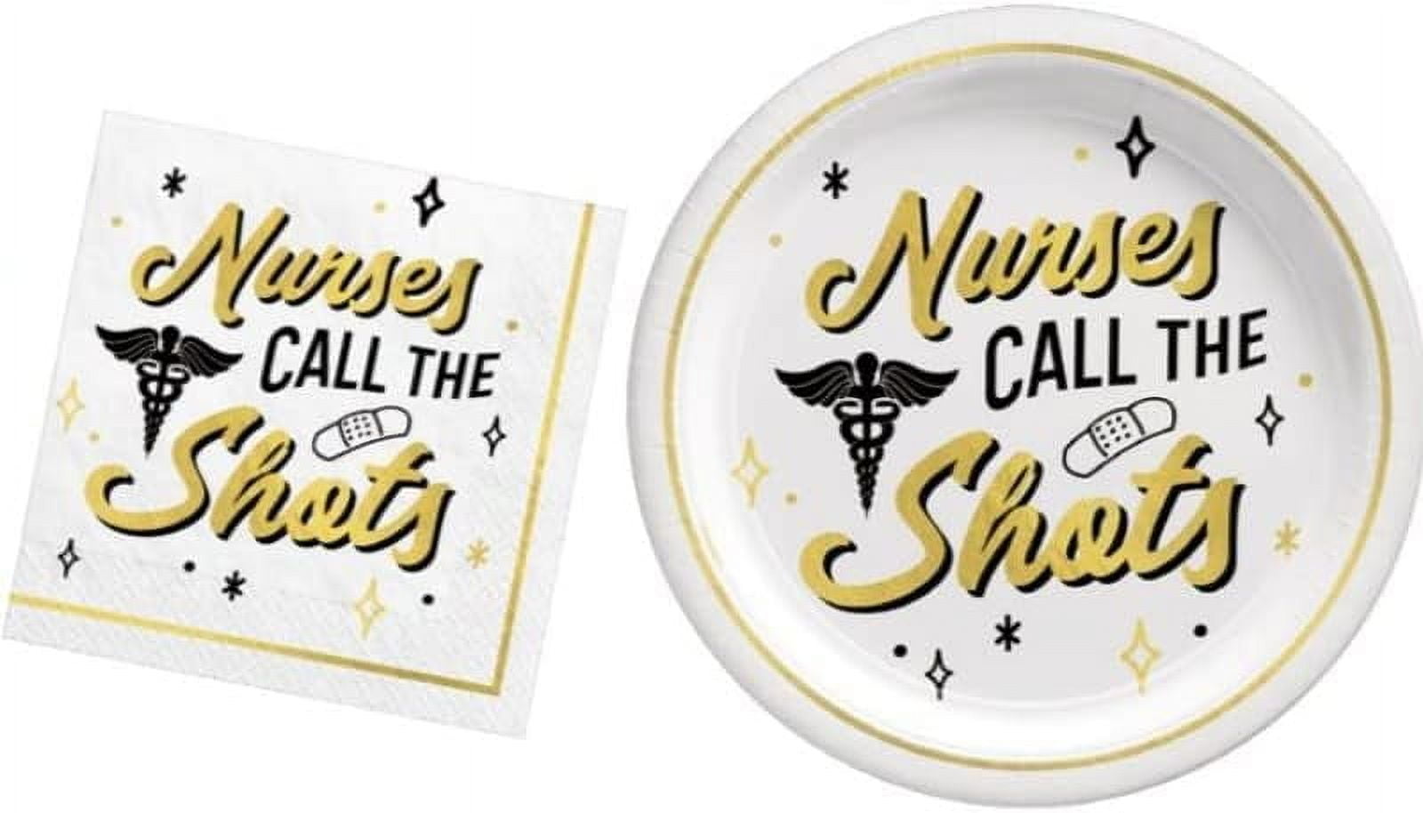 Plates & Napkins - 9" & 6 1/2" | Med School Nurse Grad | 60 Pcs ...