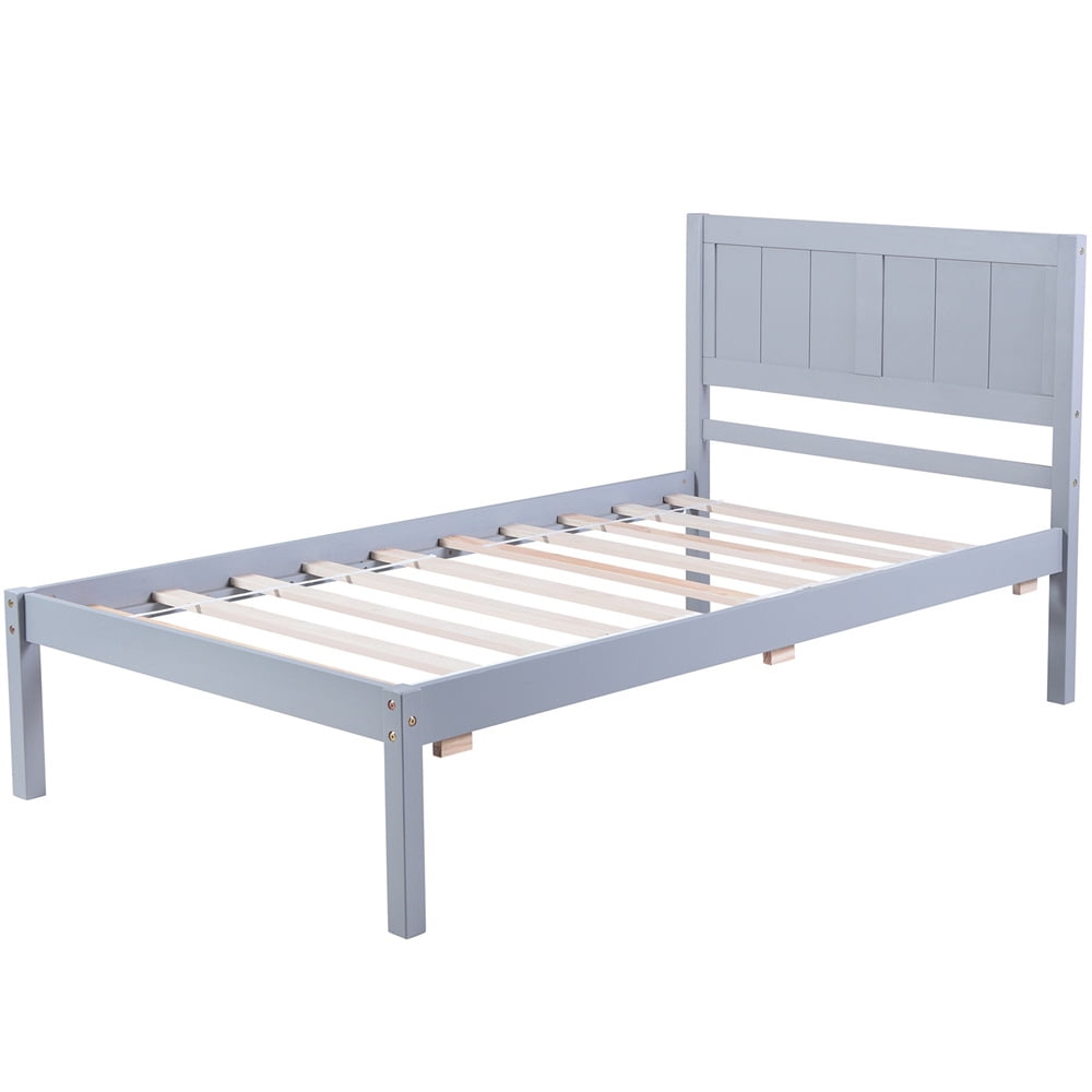 Platform Bed Frame with Headboard, SEGMART Twin Size Bed Frame for ...