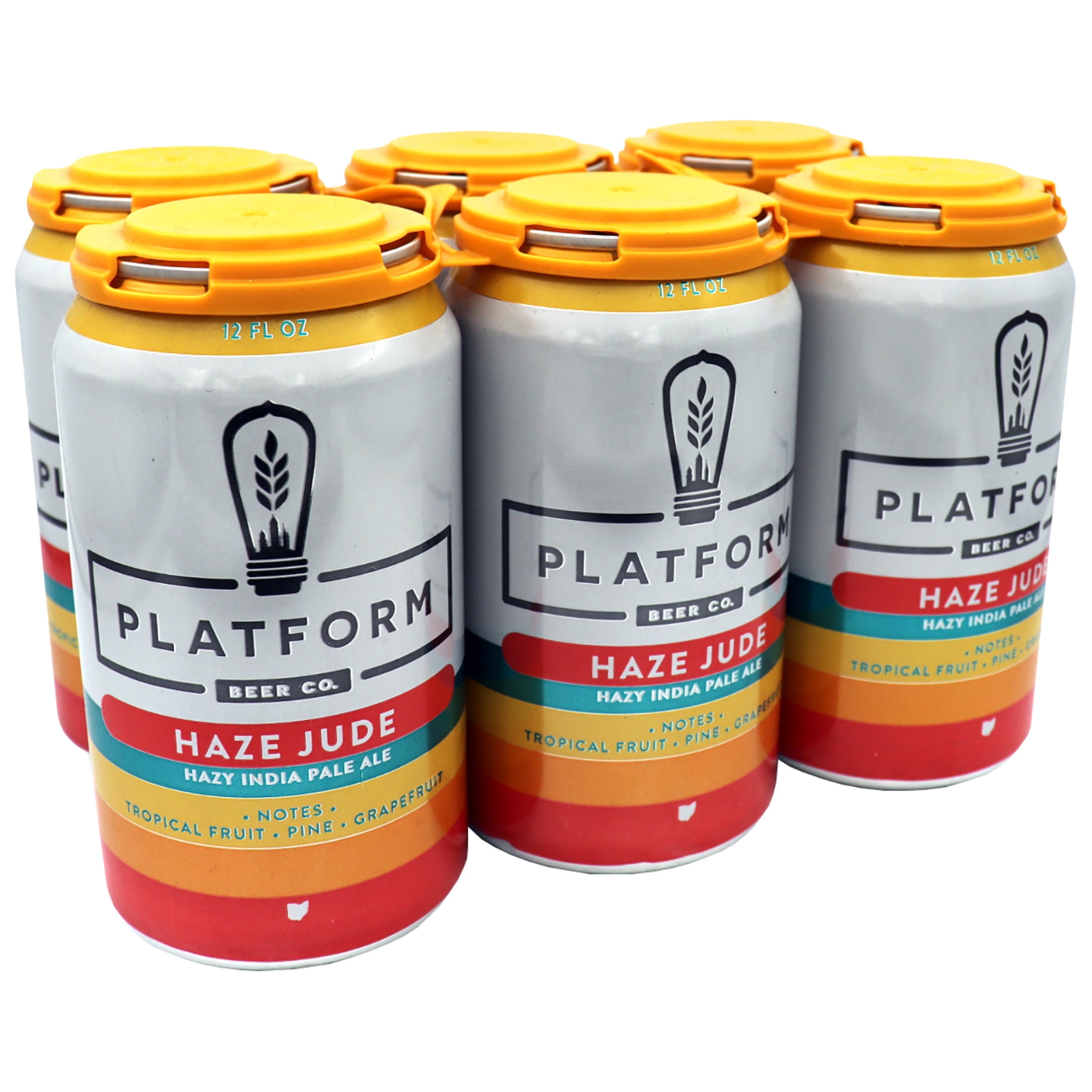 Platform Beer Co. Haze Jude India Pale Ale Craft Beer, 6 Pack Beer, 12 fl oz Aluminum Cans, 6.8% ...