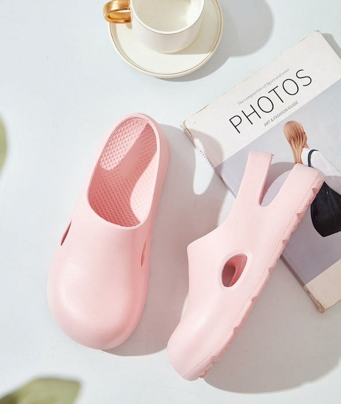 Platform Clogs for Women, Slip on Garden Work Clogs Cushioned Nurse ...