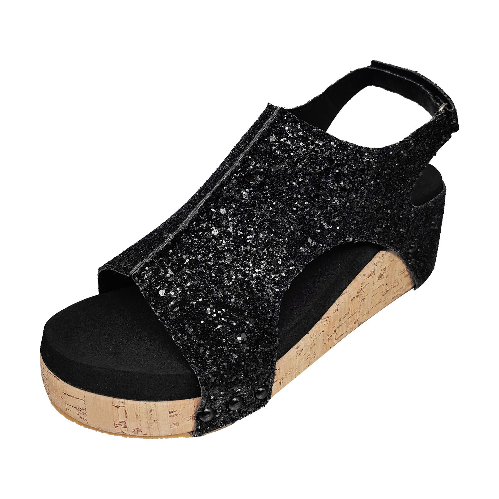 Platform Dress Sandals for Women 2025 Summer Cork Footbed Chunky Wedge ...