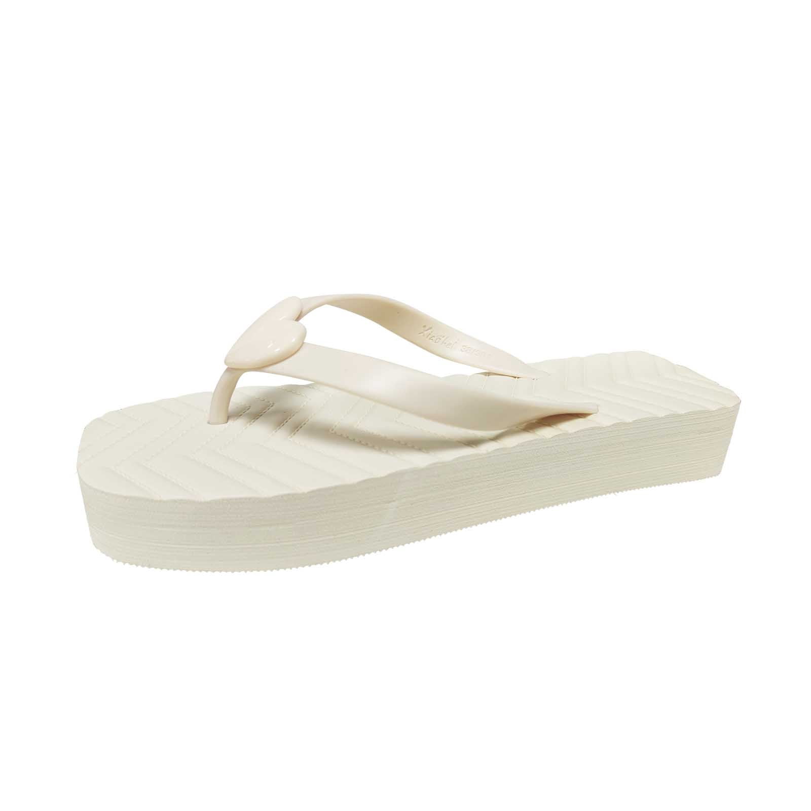 Platform Flip Flops For Women Slides Shoes Eva Slip On Beach Slides ...