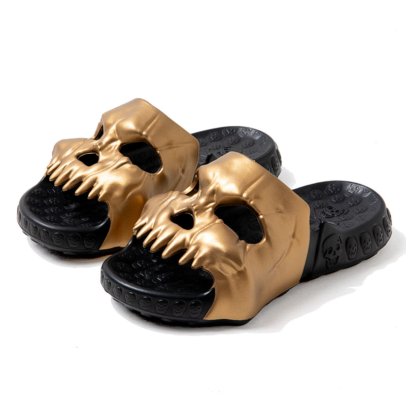 Platform Skull Slippers Demon Indoor Cloud Summer beach Sandal Slides ...