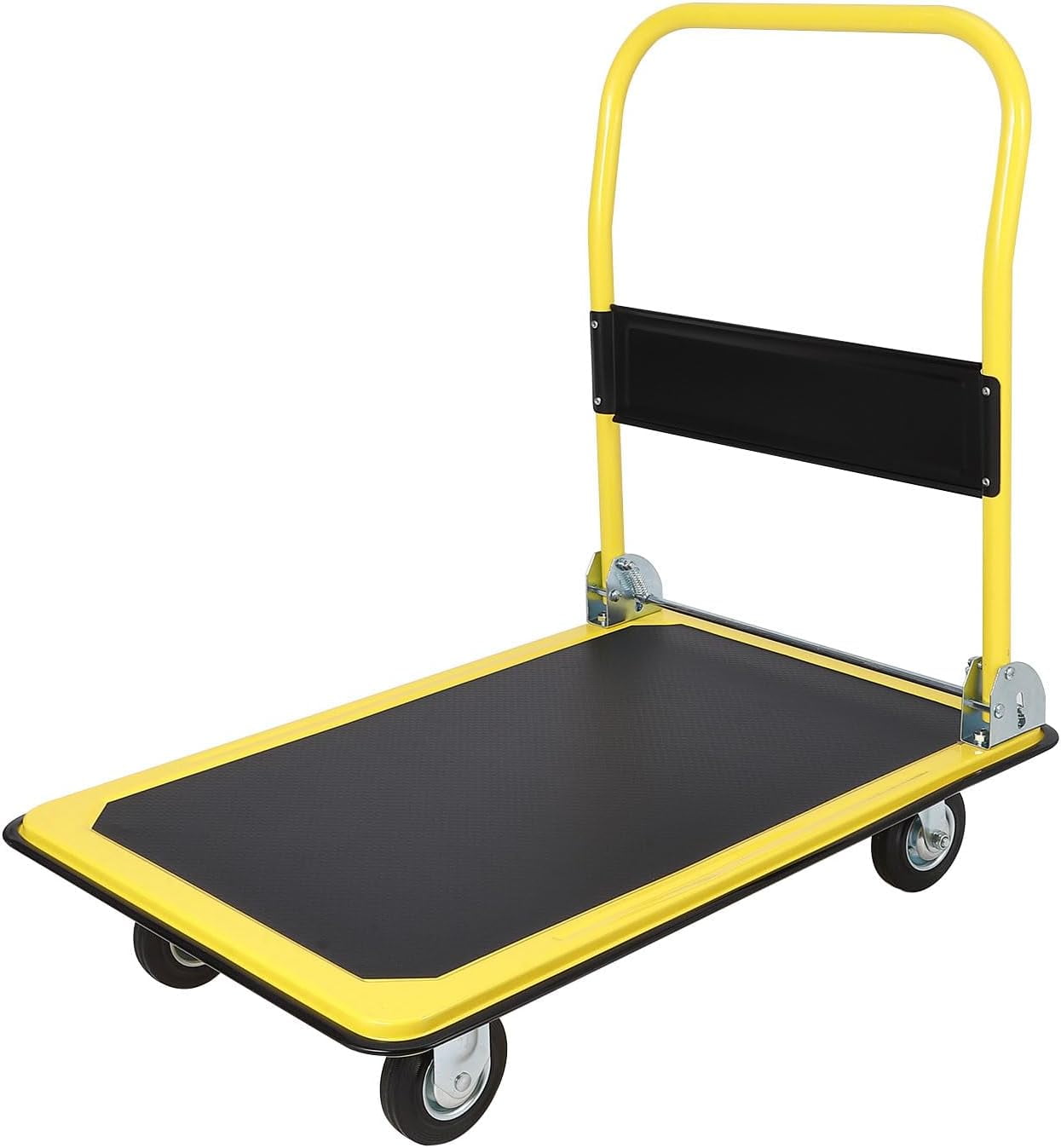 Platform Truck Cart 1100 LBS Load Capacity, Foldable Steel Hand Push ...
