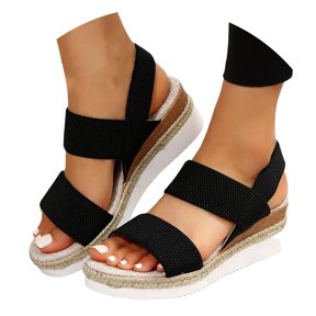 Ecetana Wedge Sandals for Women Casual Summer Platform Sandals ...