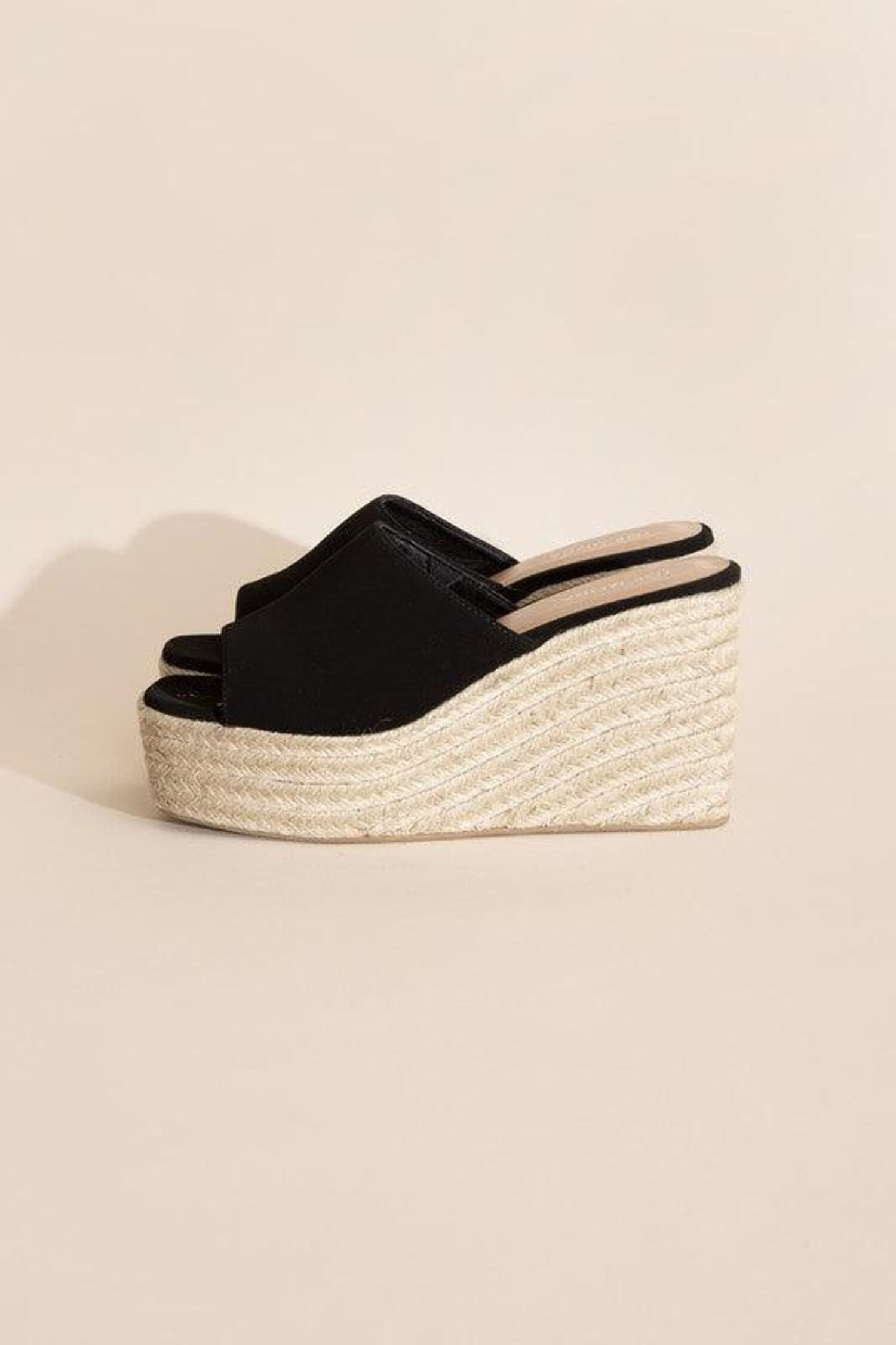 Platform Wedge Slide Heels - Walmart.com