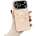 Plating Big Window Magnetic Phone Case for iPhone, Compatible with ...
