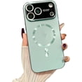 Plating Big Window Magnetic Phone Case for iPhone, Compatible with ...