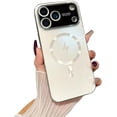 Plating Big Window Magnetic Phone Case for iPhone, Compatible with ...