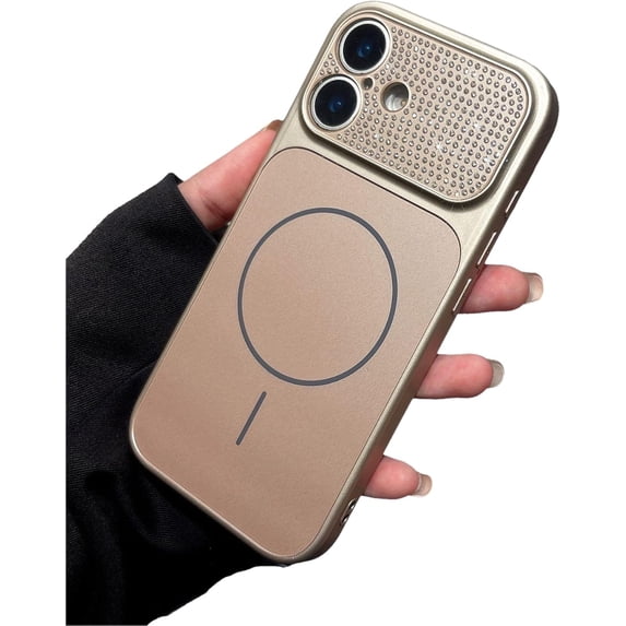 Plating Bling Glitter Camera Protection Magnetic Phone Case for iPhone ...
