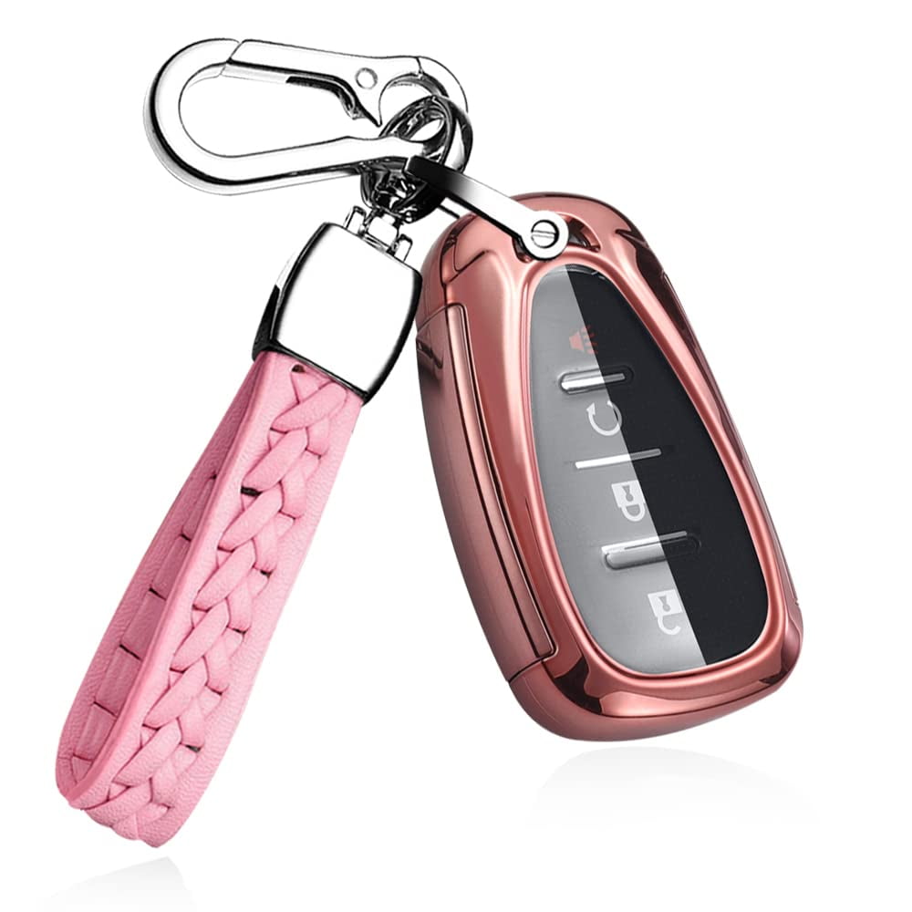 Plating TPU 3/4/5 Button Key Fob Cover for Chevy Malibu Equinox Cruze ...