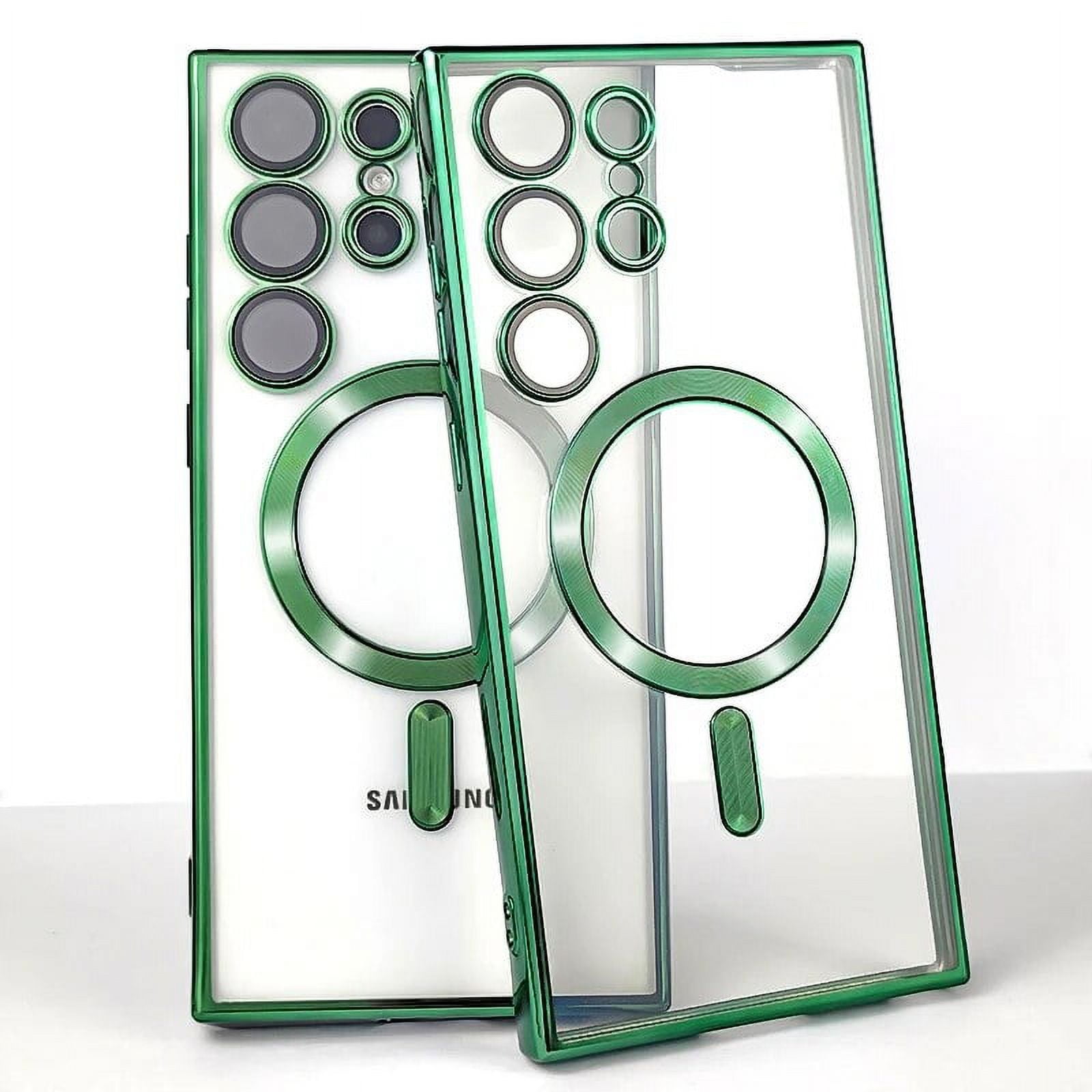 Plating Transparent For Magsafe For Samsung Galaxy S21 S22 S23 S24 Ultra Plus Case magnetic ...