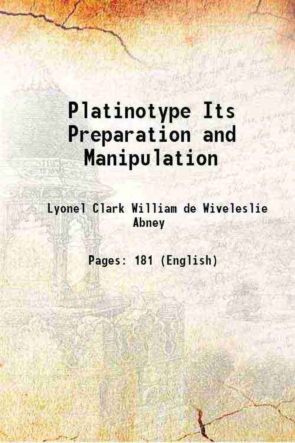 Platinotype Its Preparation and Manipulation 1898 - Walmart.com