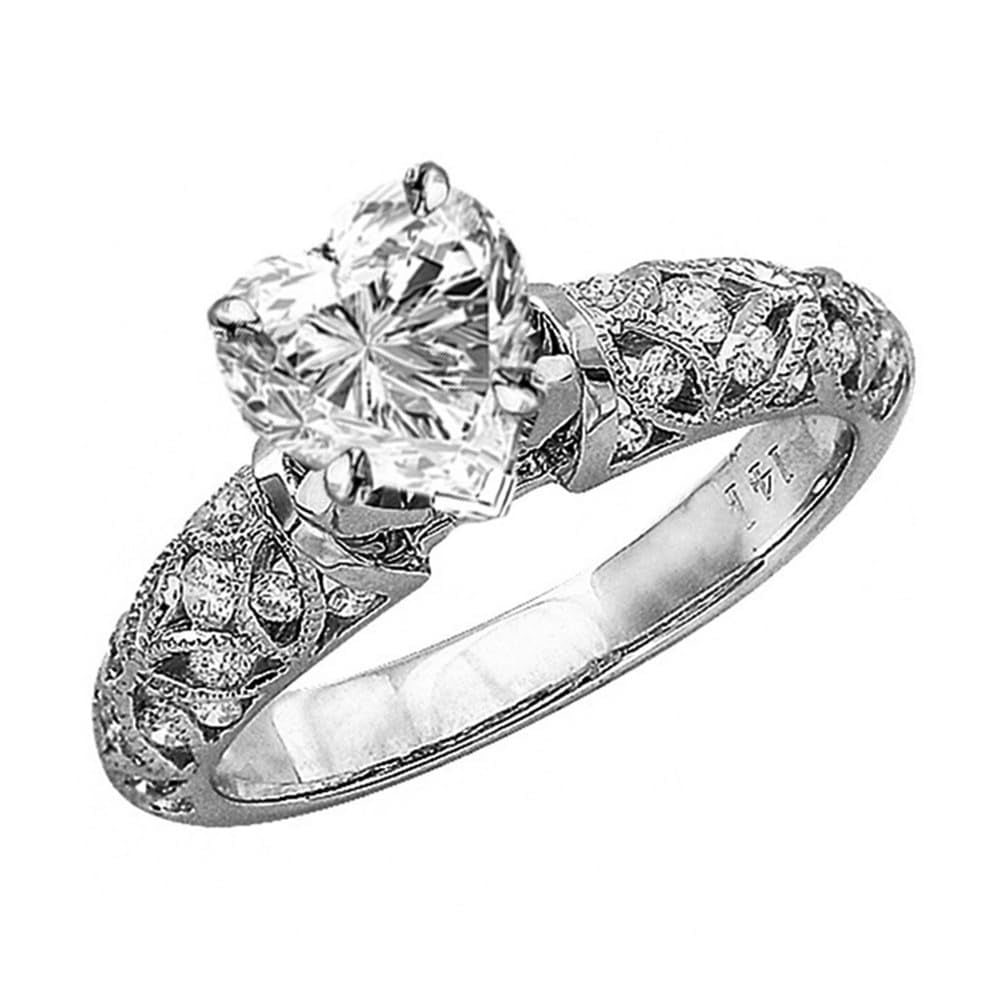 Platinum 2 Carat LAB GROWN IGI CERTIFIED DIAMOND Vintage Style Channel ...