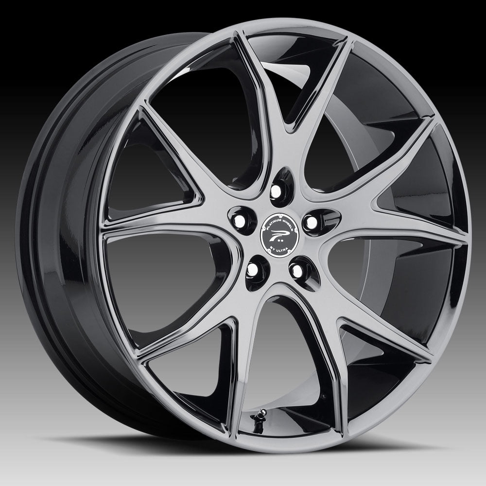 Platinum 419BV Recluse 18x8 5x120 +40mm Black PVD Wheel Rim - Walmart.com