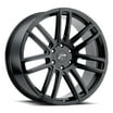 PLATINUM 292b saber fwd 16x7 +42et 74.10mm gloss black with diamond cut ...