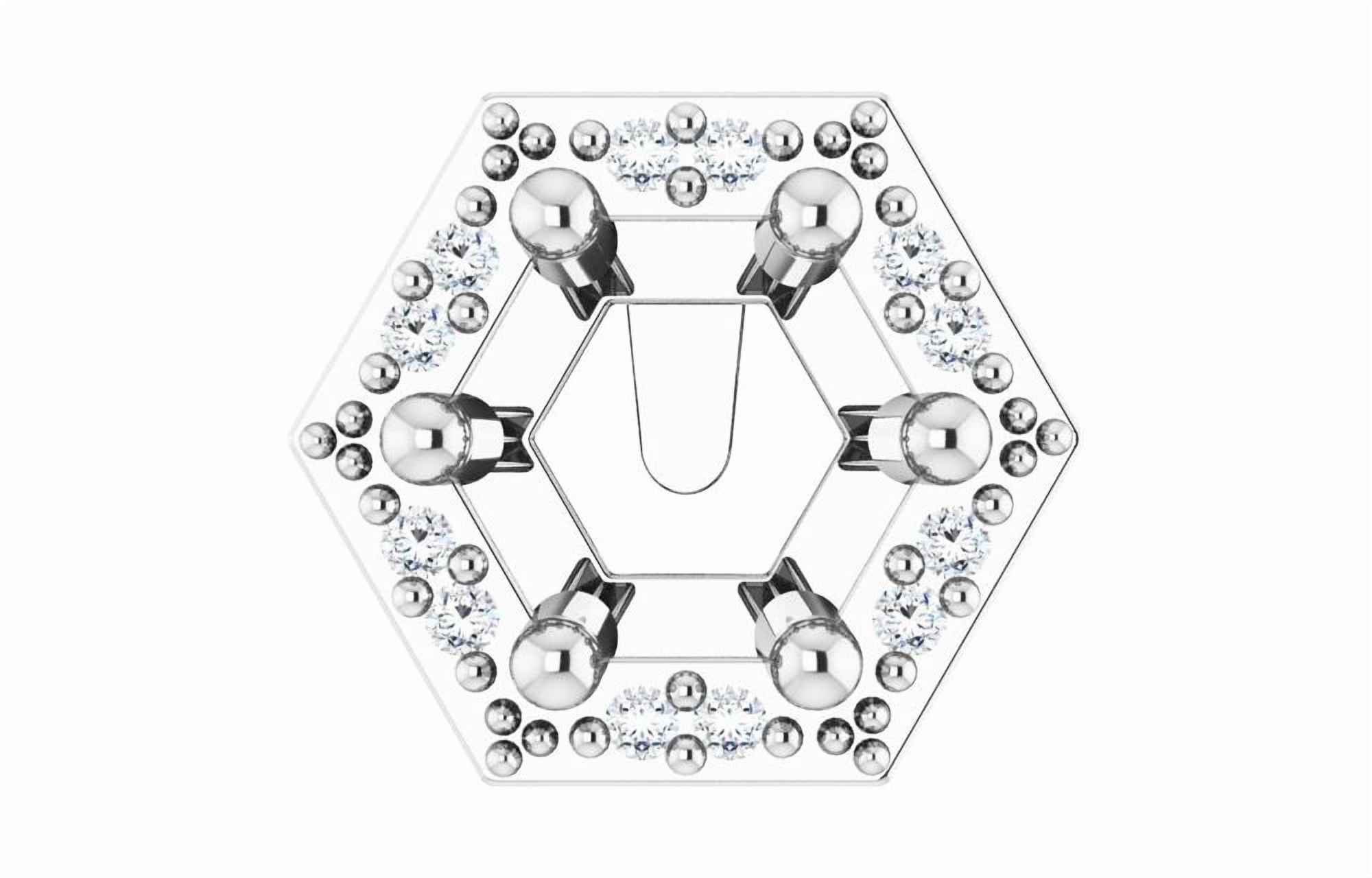 Platinum 5.5mm Round Shape Diamond Semi-Set Halo-Style Basket-Set ...