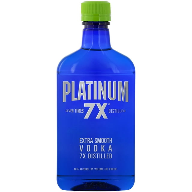 Platinum 7X Seven Times Distilled Extra Smooth Vodka, 375ml 80 Proof ...