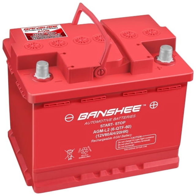 Platinum AGM Battery BCI Group 47-12v 60ah H5 Size 47 Automotive ...