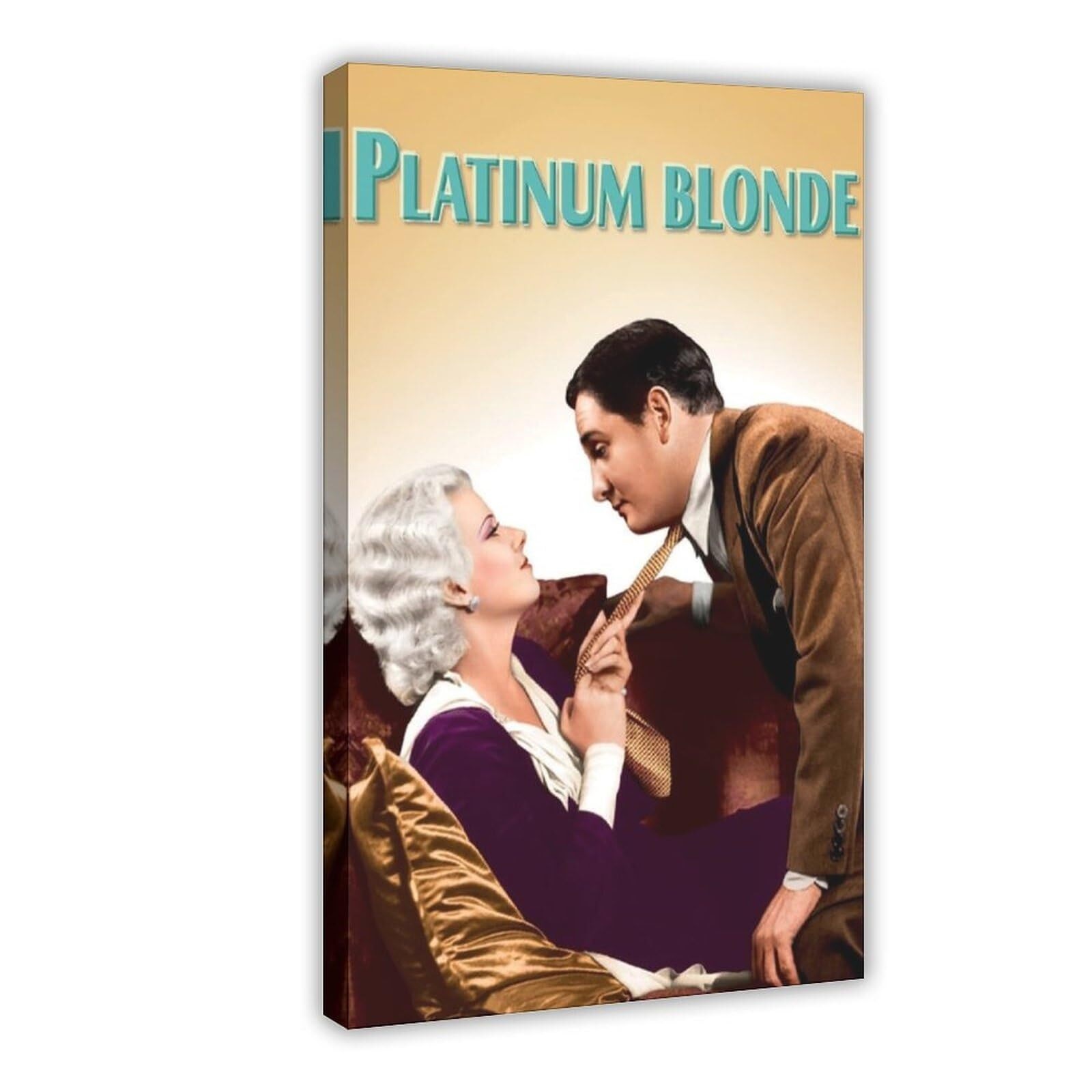 Platinum Blonde 90s Old Movie Poster 1 Canvas Poster Bedroom Decor ...