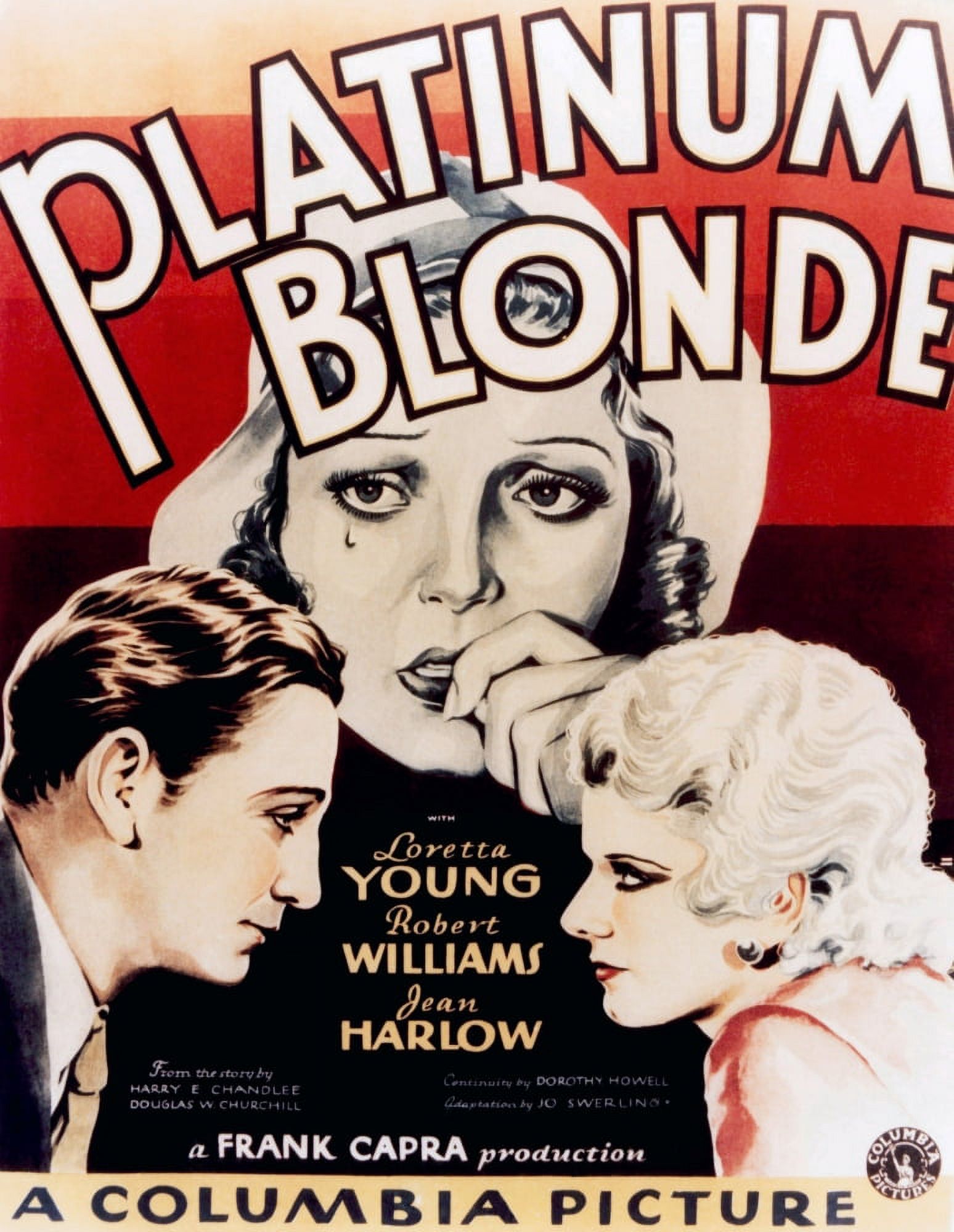 Platinum Blonde Poster Art From Left: Robert Williams Loretta Young ...