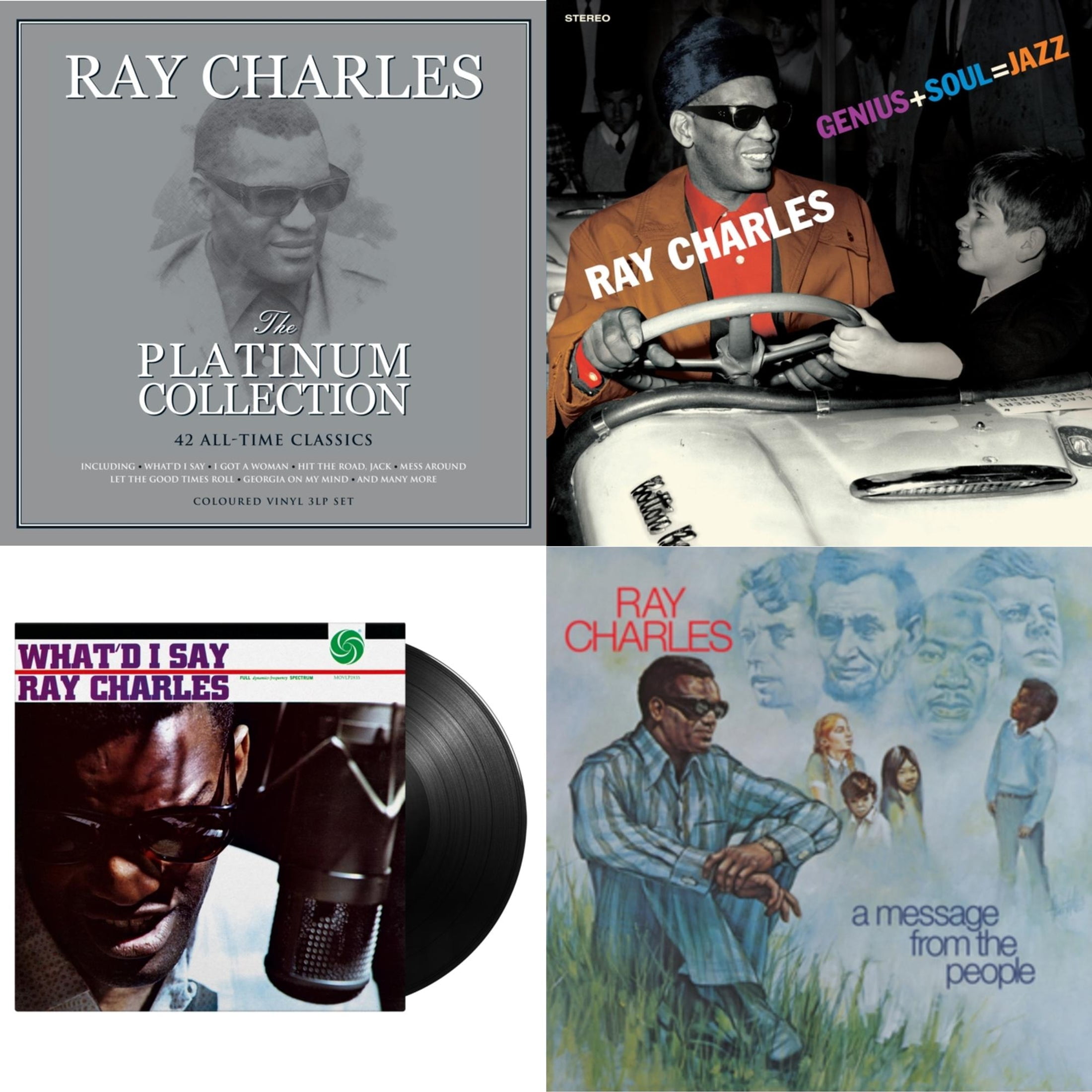 Platinum Collection (White LP Vinyl) & Genius + Soul = Jazz (Orange LP ...