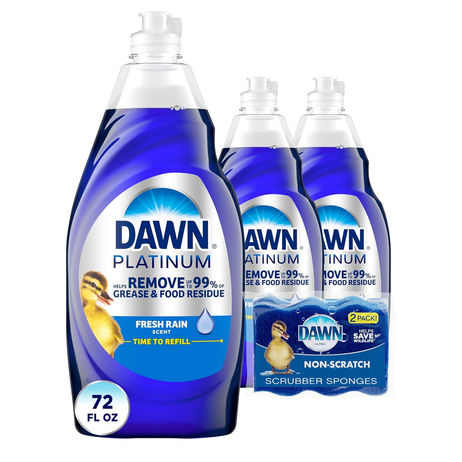Platinum Dish Soap Liquid, Dishwashing Liquid, Grease Removal, Fresh ...