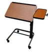 Free Shipping! KMINA - Overbed Table with Wheels Adjustable Height ...
