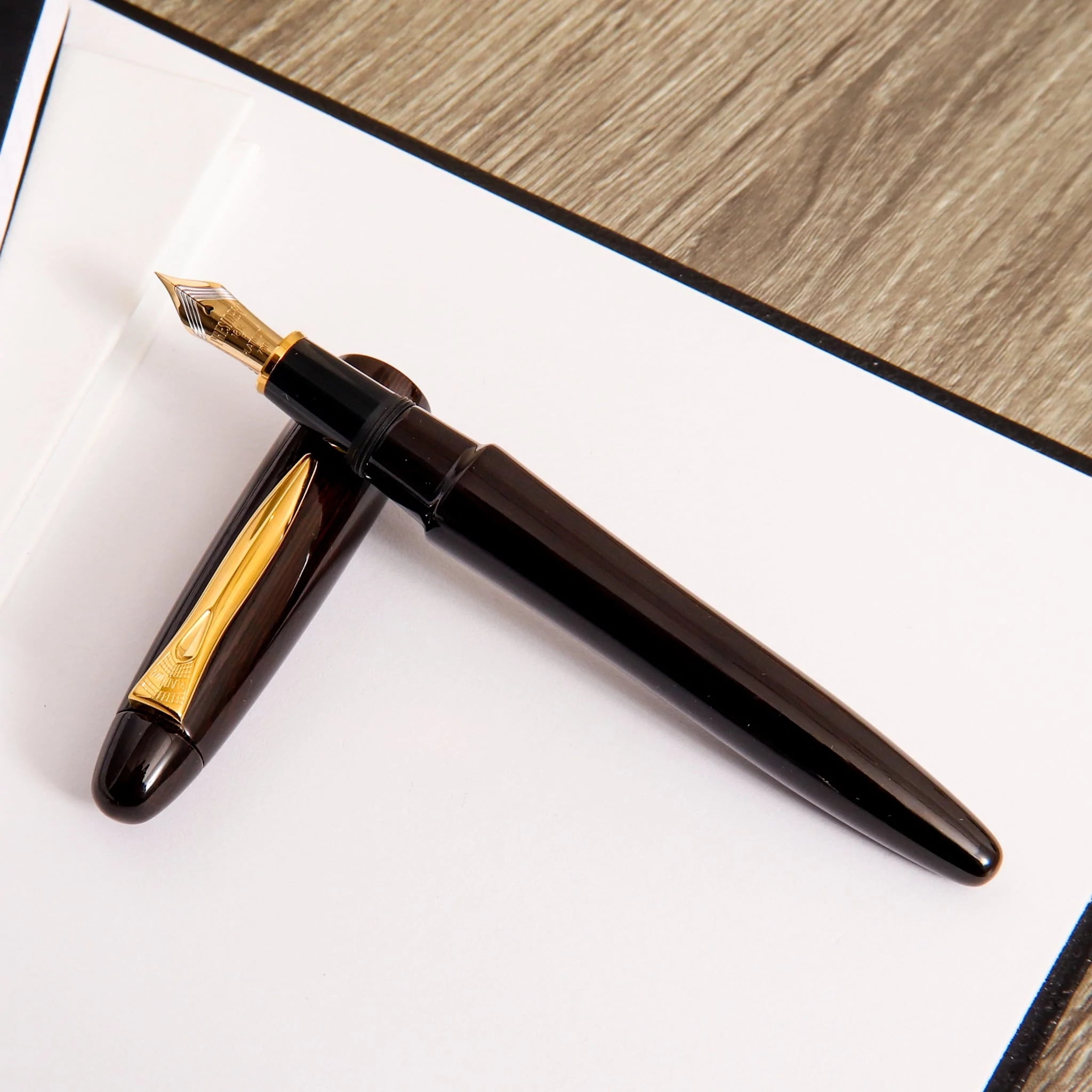 Platinum Izumo Bombay Black Wood Tagay Gloss Fountain Pen - Walmart.com