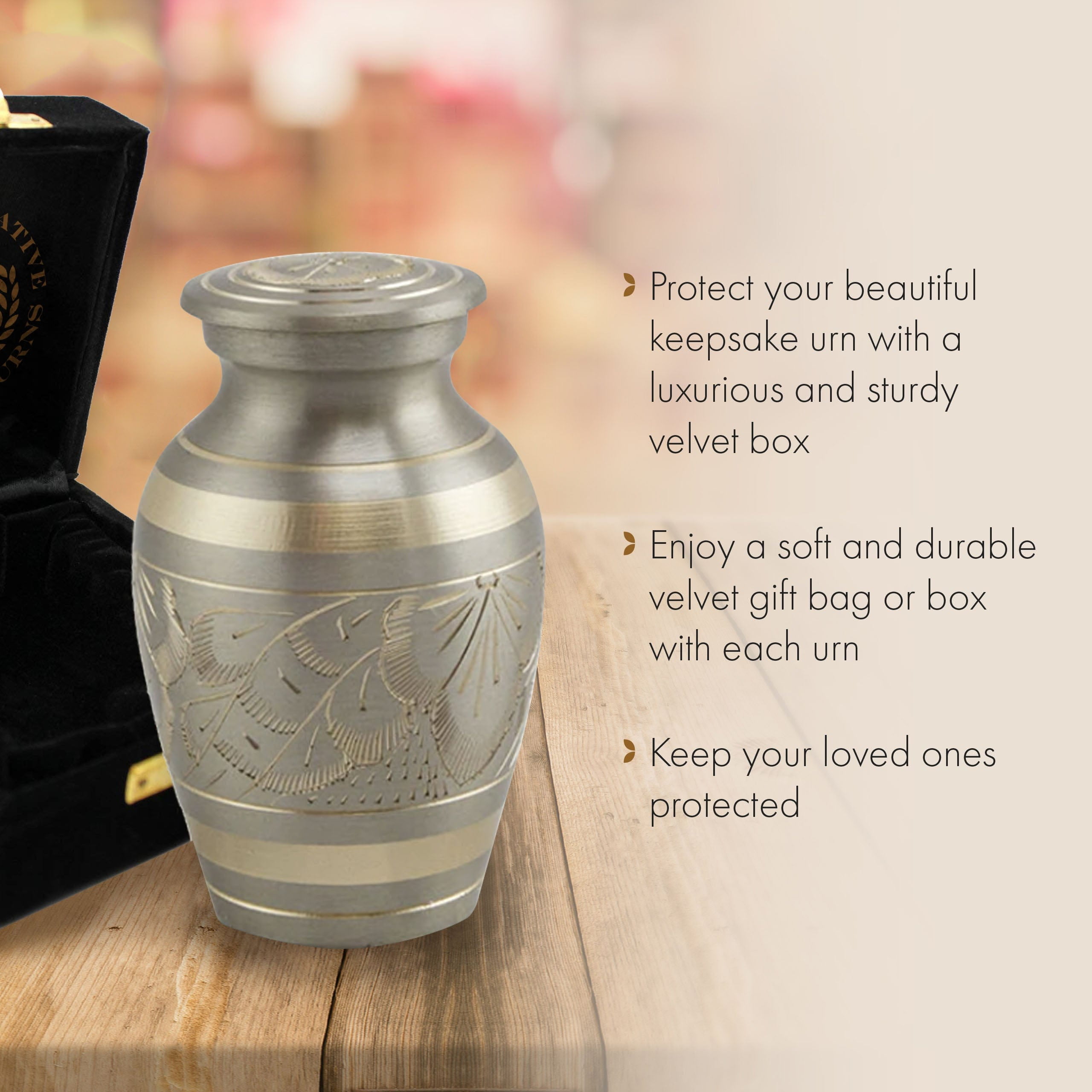 Platinum Majestic Radiance Cremation Urns for Human Ashes Adult Urns ...