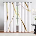 Platinum Marble Blackout Curtains, Marble Texture Luxury Window ...
