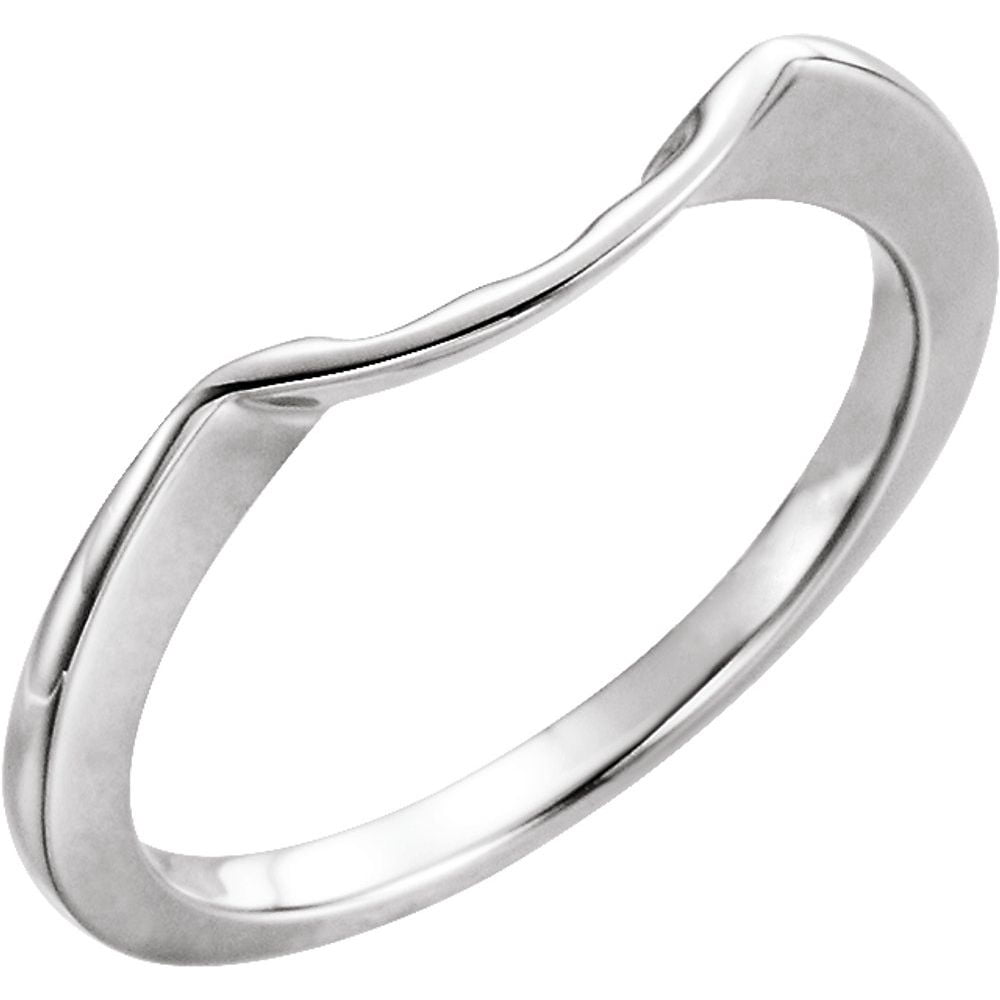 Platinum Matching Band for 10.5mm Bridal Wedding Engagement Anniversary ...