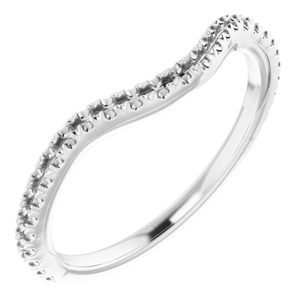 Platinum Matching Bridal Wedding Engagement Anniversary Band Ring Fine ...