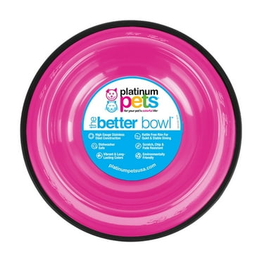 Platinum Pets Dog Non-Tip Stainless Steel Bowl - Walmart.com