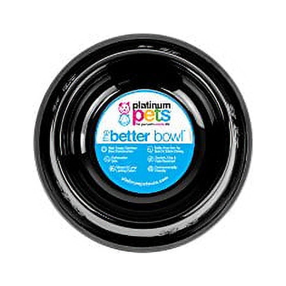 Platinum Pets Non-tip Stainless Steel Dog Bowl, 6 oz, Midnight Black ...