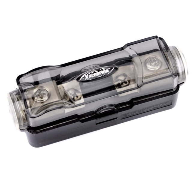 Platinum Plated Mini ANL Inline Fuse Holder with 0/2 Gauge Inputs ...