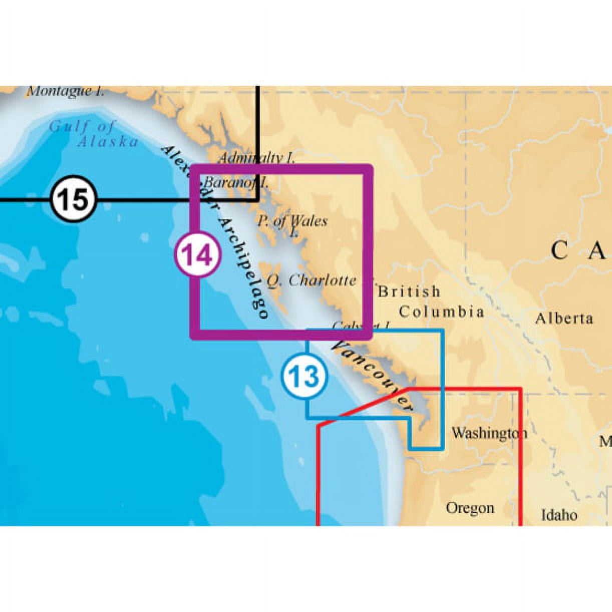 Platinum Plus Baranof Island Land/Marine Map - Walmart.com